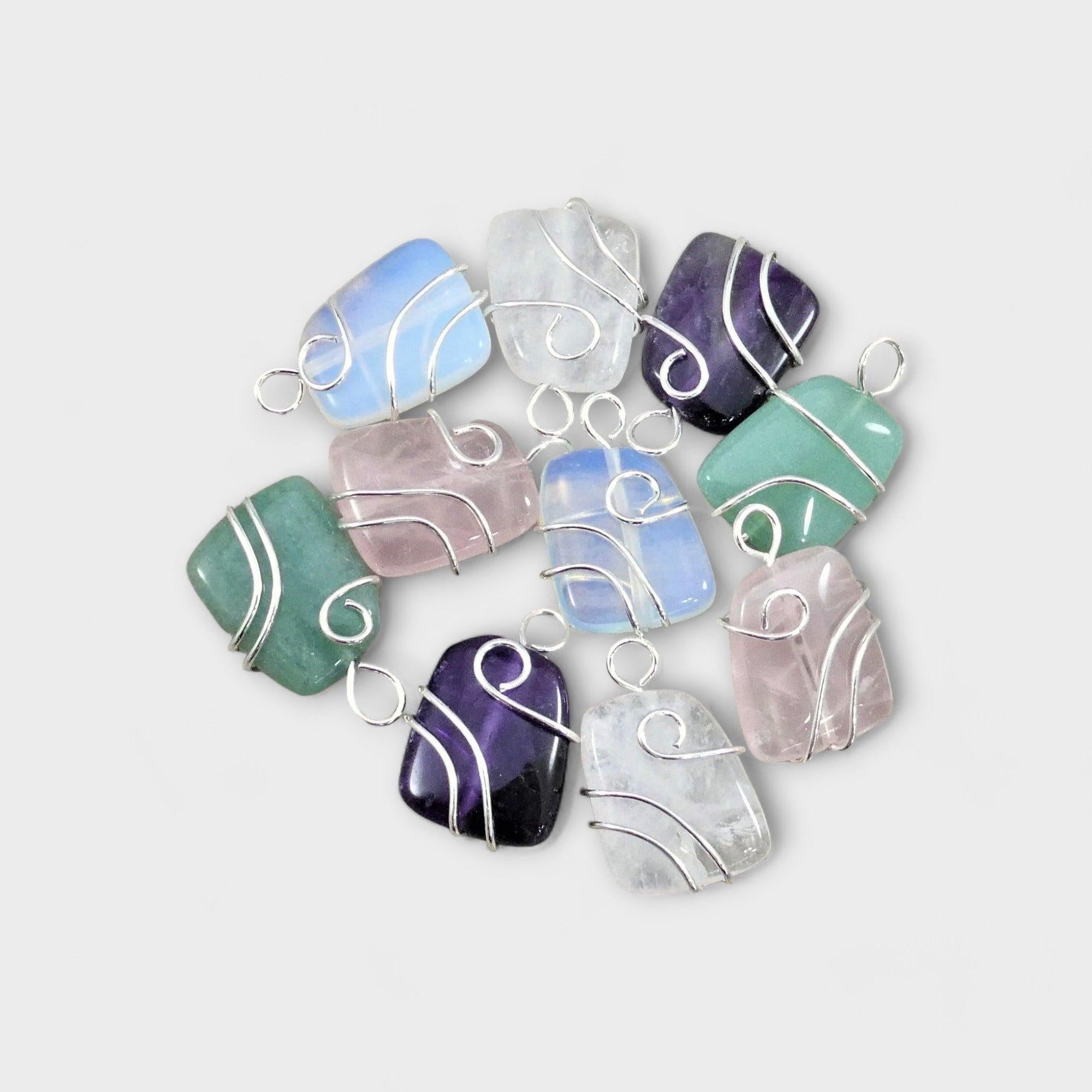 Trapezoid Wire Wrapped Pendant – The Perfect Gem